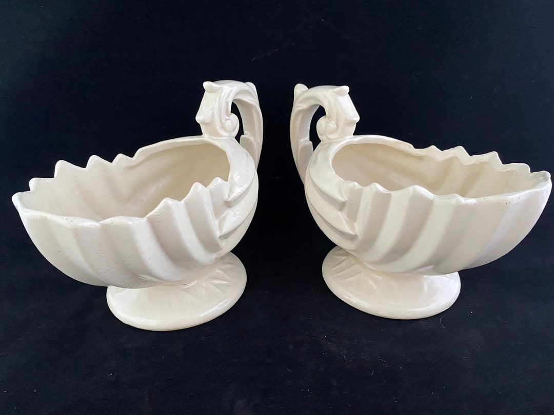 McCoy / McCoy Shell Planter / Vintage McCoy Shell Planting Dish / Cream ...