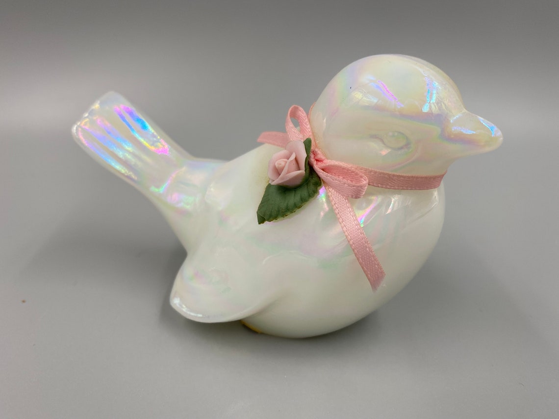 Fenton / Fenton Bird / Vintage Fenton / Fenton Iridescent Bird - Etsy