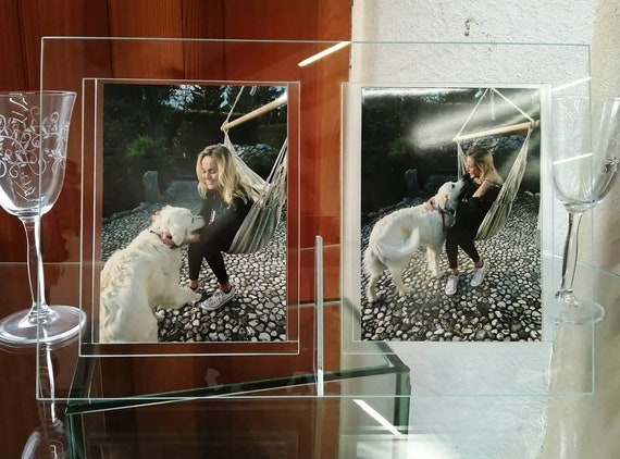 Double Glass Picture Frame Clear Glass Image | Etsy