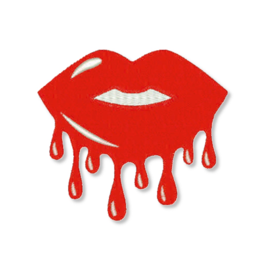 Two Lips Embroidery Design Lips Embroidery Design Machine Embroidery ...