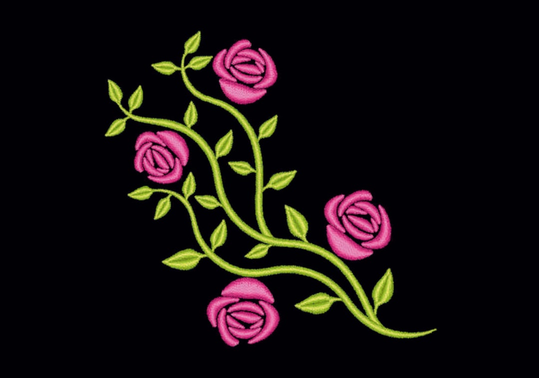 Rose Machine Embroidery Designs Machine Embroidery Small Rose Royal ...