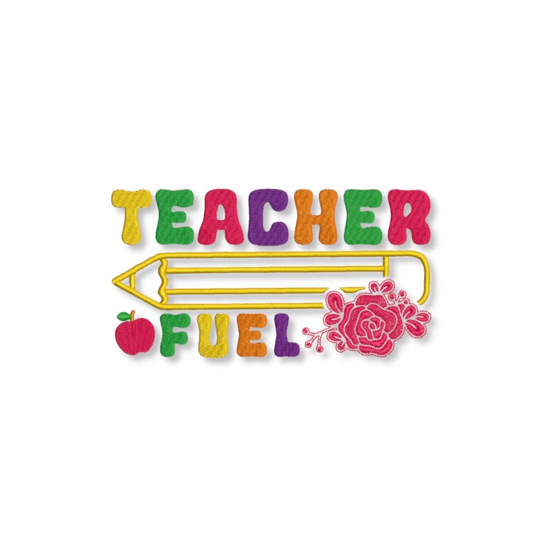 Teacher Machine Embroidery Designs Back to School for Teachers for Tea ...