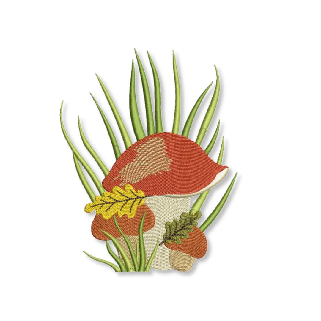 Machine Embroidery Designs Mushrooms Fungi Embroidery - Etsy