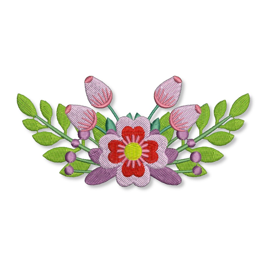 Floral Bouquet Embroidery Designs Flowers Machine Embroidery Designs ...