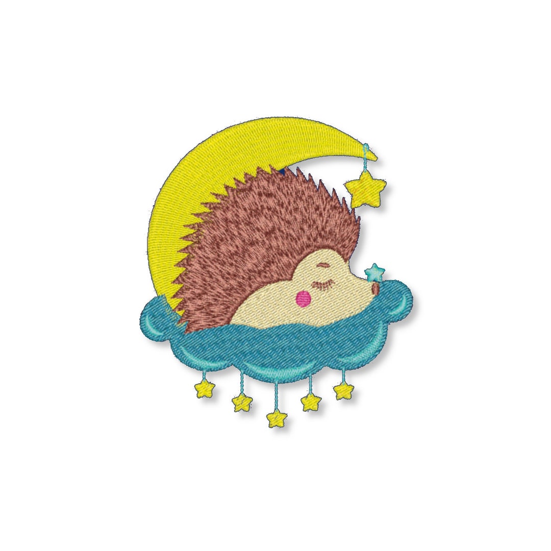 Hedgehog Machine Embroidery Designs Embroidery Designs for Sleeping ...