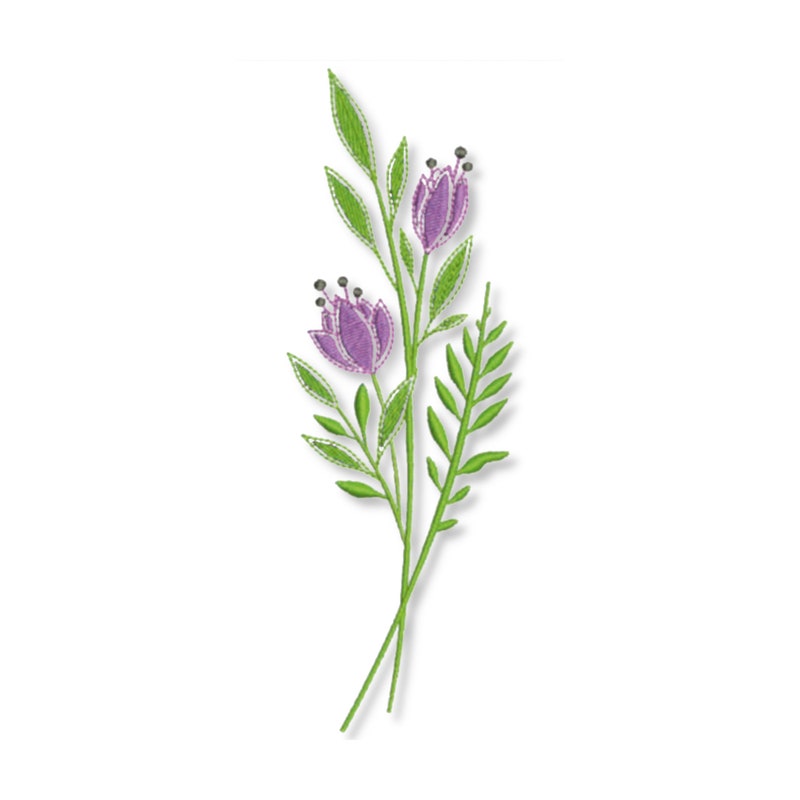 Tulip Embroidery - Etsy