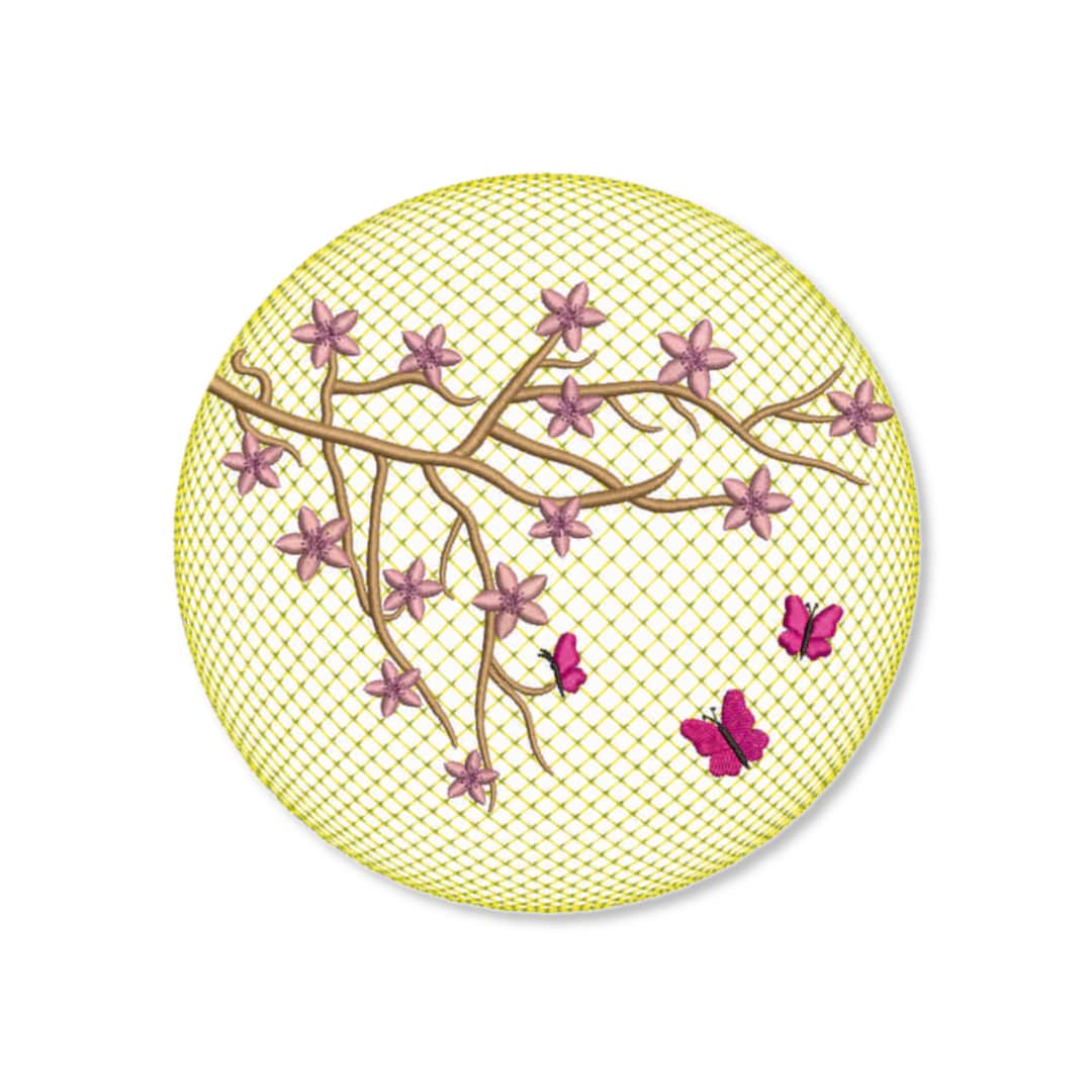 Cherry Blossom Machine Embroidery Designs Sakura Embroidery Pattern ...