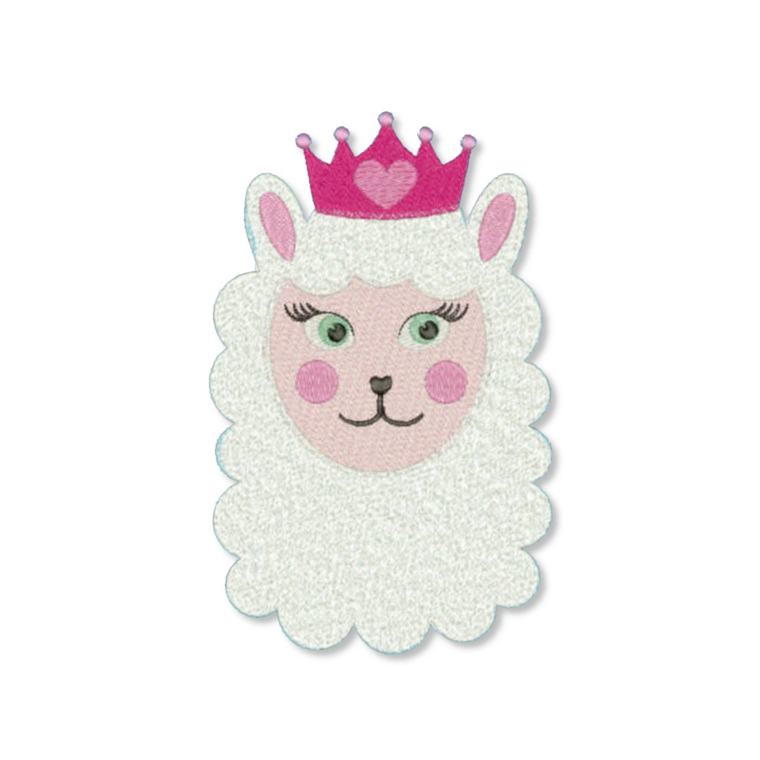 Llama Machine Embroidery Design Princess Machine Embroidery Designs ...