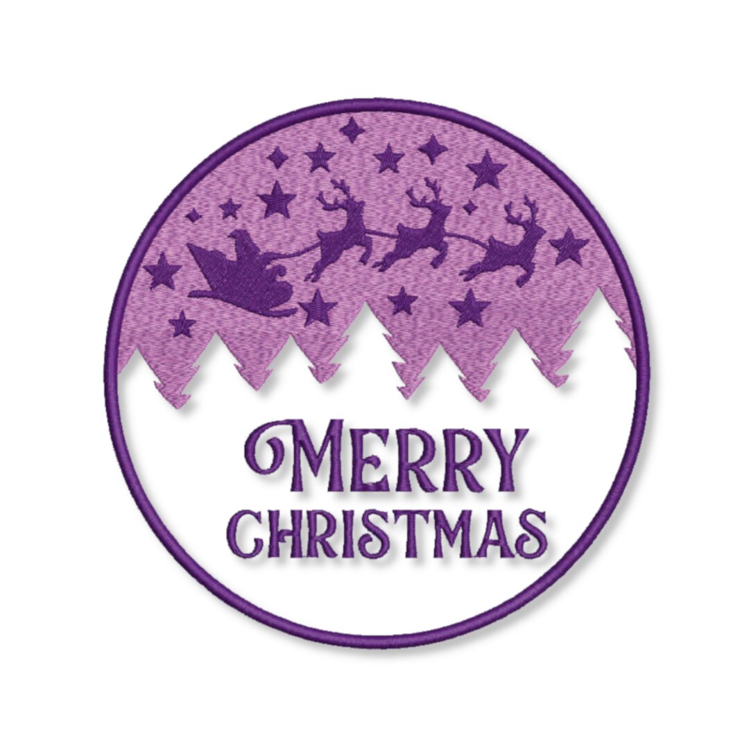 Merry Christmas Machine Embroidery Design Xmas Decor Frame Embroidery ...