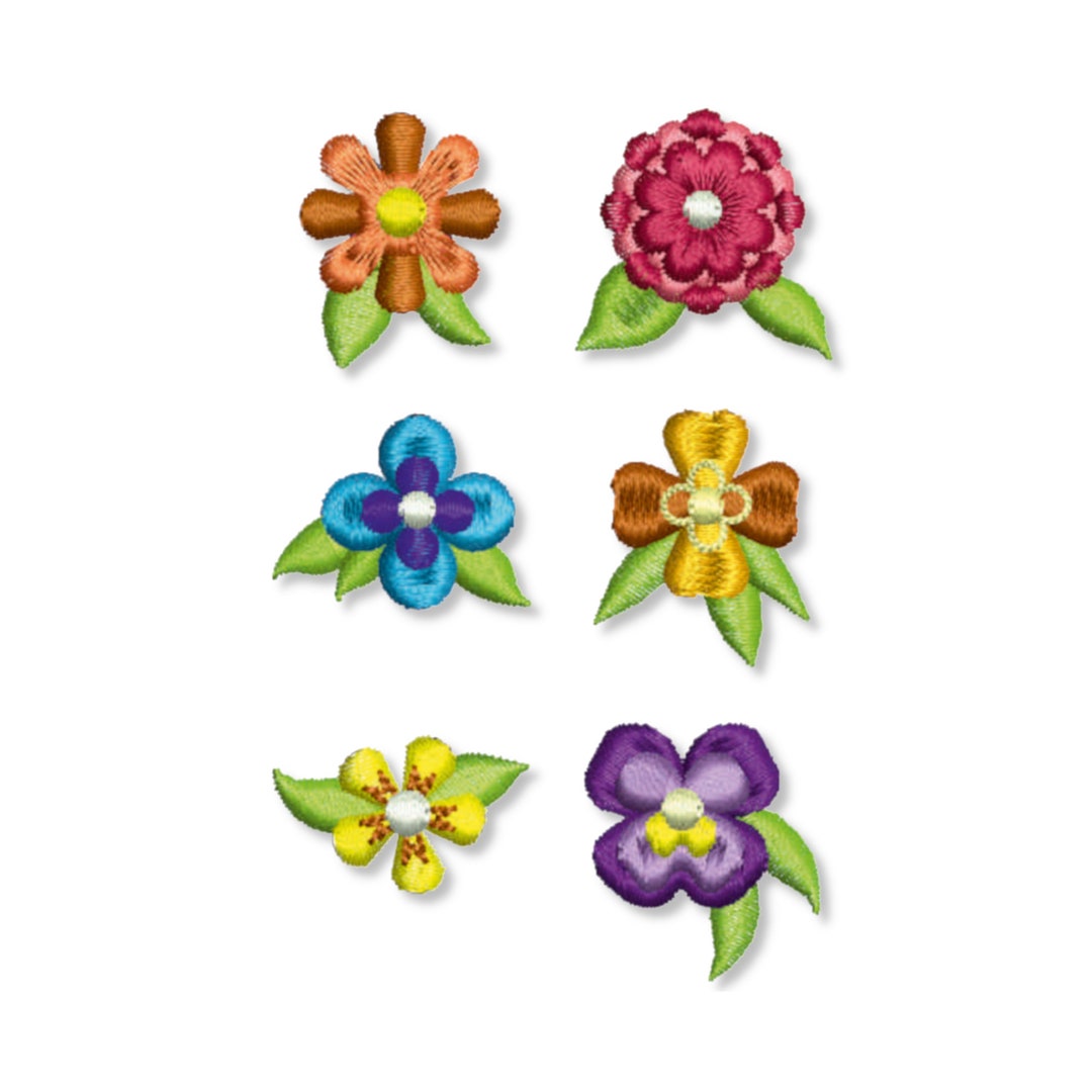 Mini Flower Embroidery Designs Tiny Flowers Machine Embroidery Mini ...