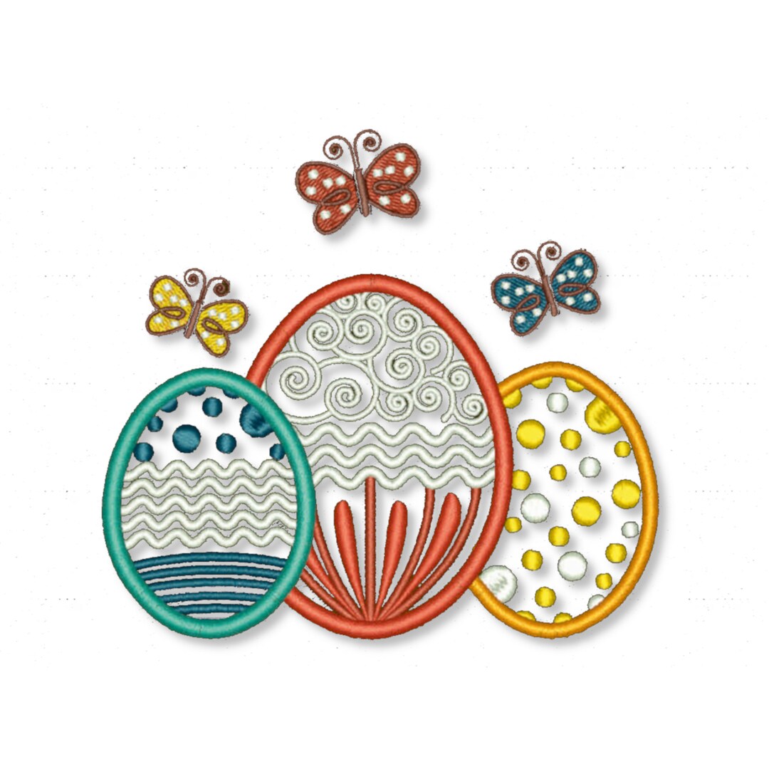 Easter Egg Machine Embroidery Designs Easter Eggs Embroidery Designs ...