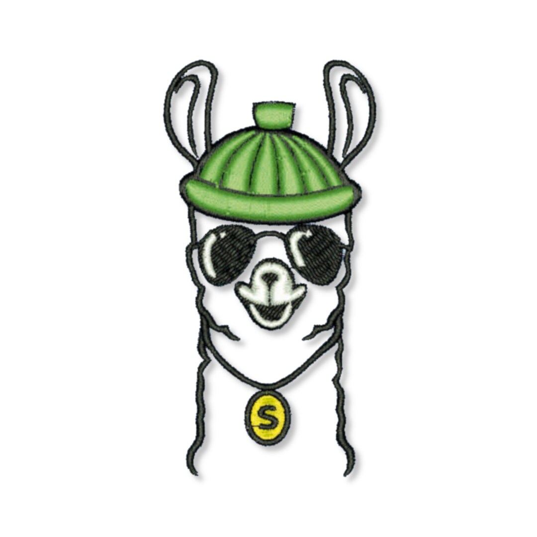 Llama Machine Embroidery Design Llama Face Machine Embroidery - Etsy