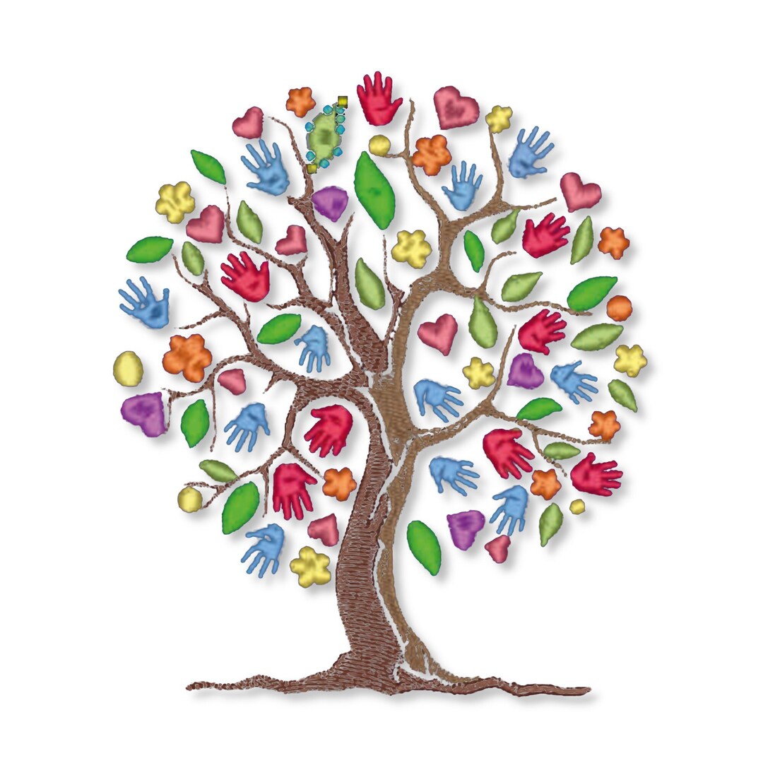 Machine Embroidery Genealogy Family Tree Machine Embroidery Design Tree ...