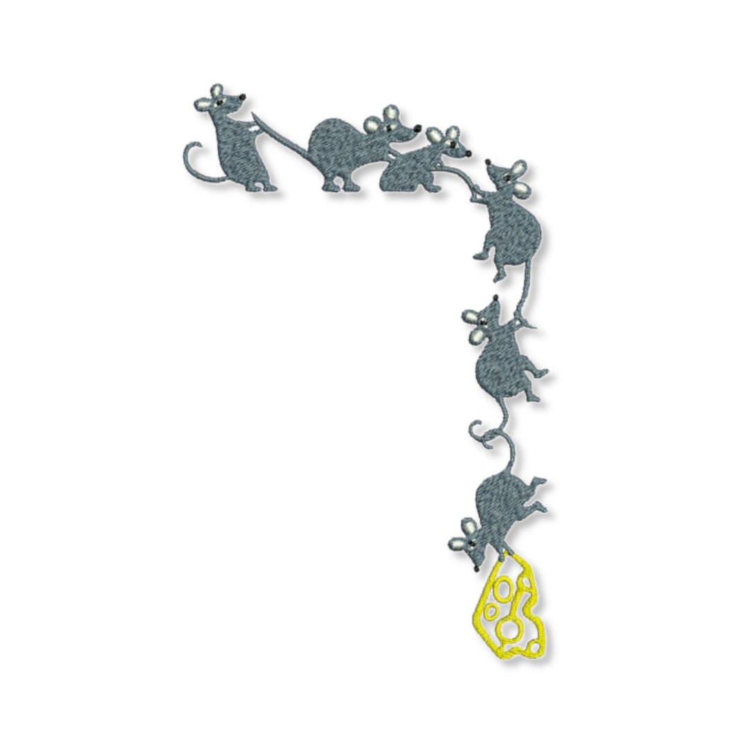 Cute Mouse Machine Embroidery Designs Mice Embroidery Designs Mouse ...