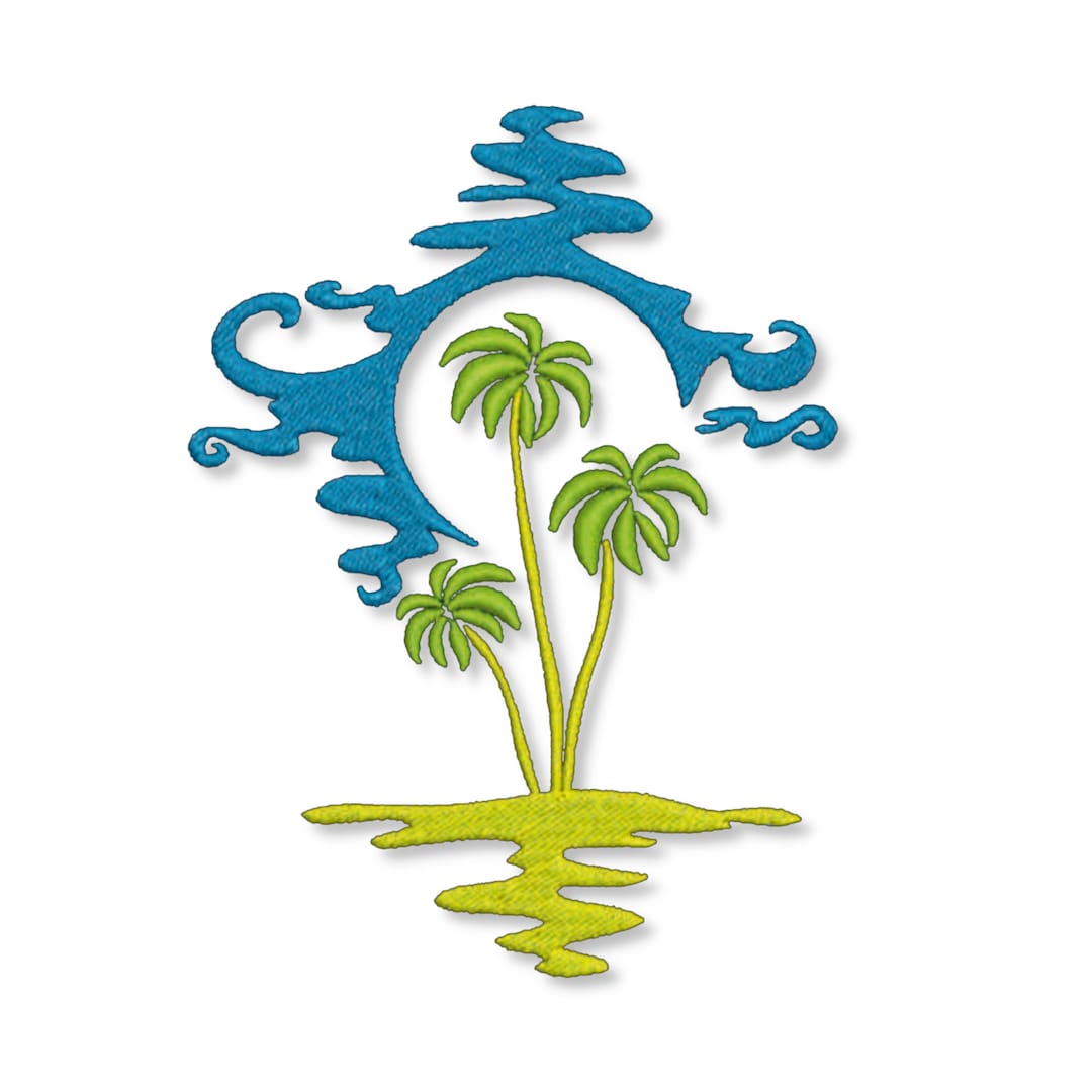 Machine Embroidery Design Palmetto Tree Palm Tree Embroidery Pattern ...