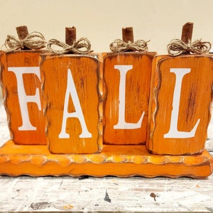 Fall Table Centerpiece/ Fall Decor/fall Word Stand up Tabletop ...