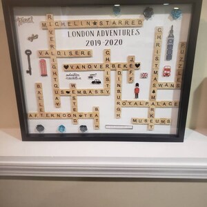 Customizable Scrabble Tile Shadow Box, Family Names Gift - Etsy