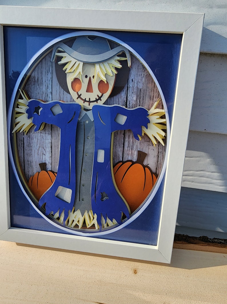 Fall 3D Layered Cardstock Shadow Box Seasonal Decor - Etsy