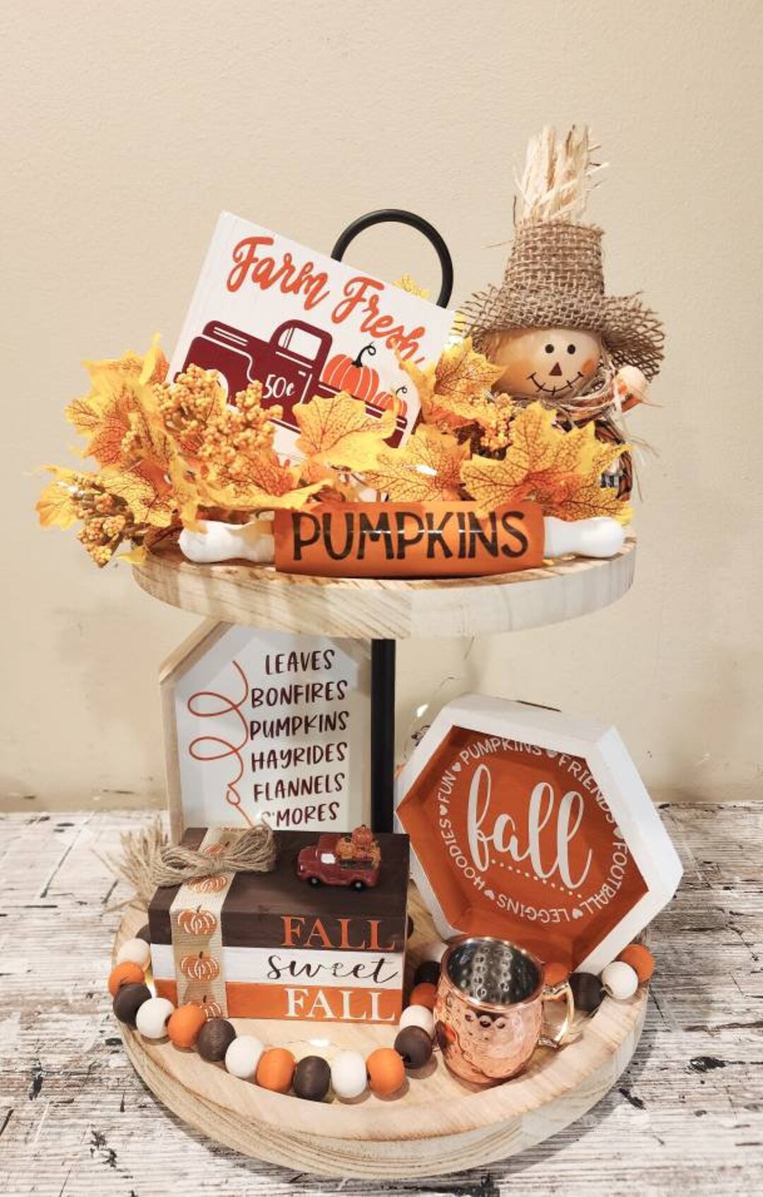 Fall Tier Tray Decor - Etsy