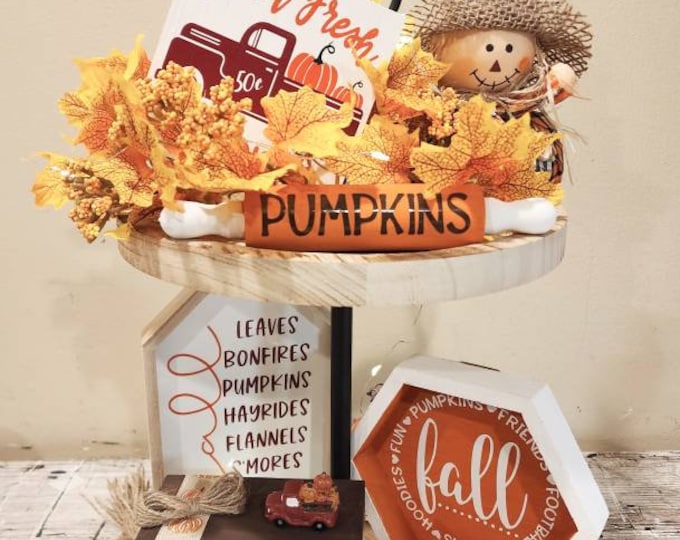 Fall Tier Tray Decor - Etsy