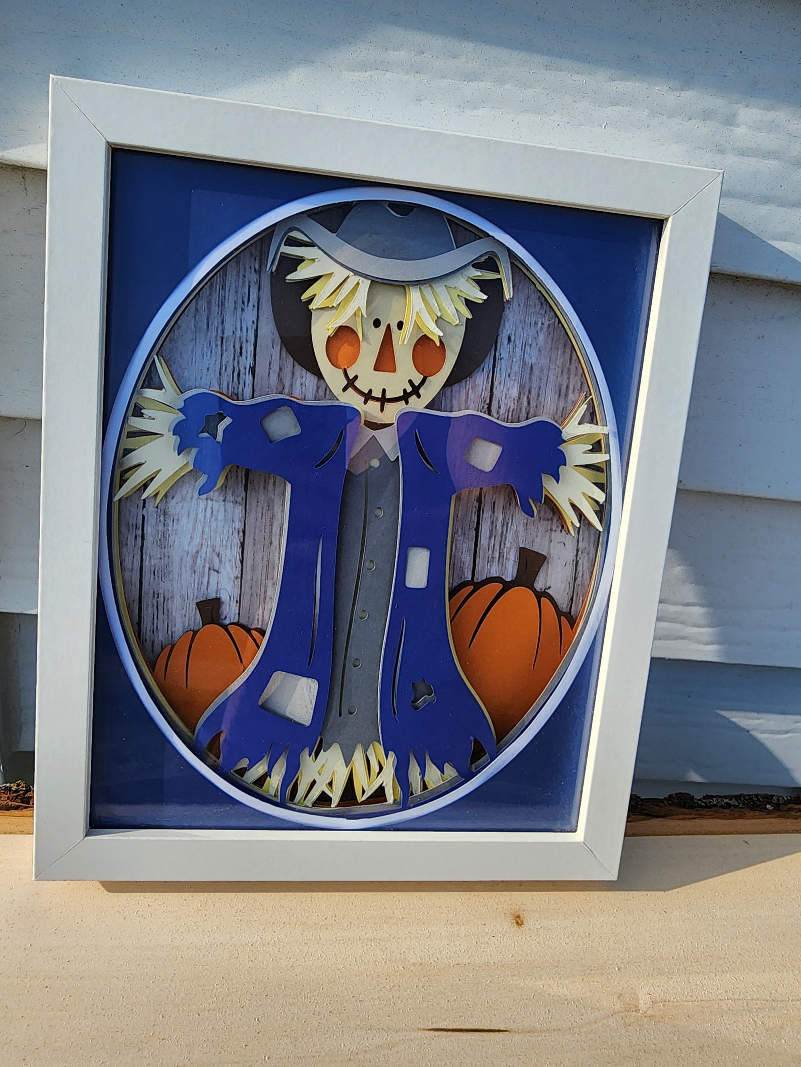 Fall 3D Layered Cardstock Shadow Box Seasonal Decor - Etsy