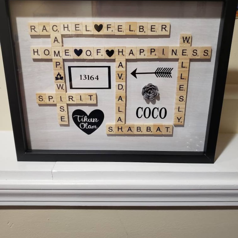 Scrabble Name Sign - Etsy