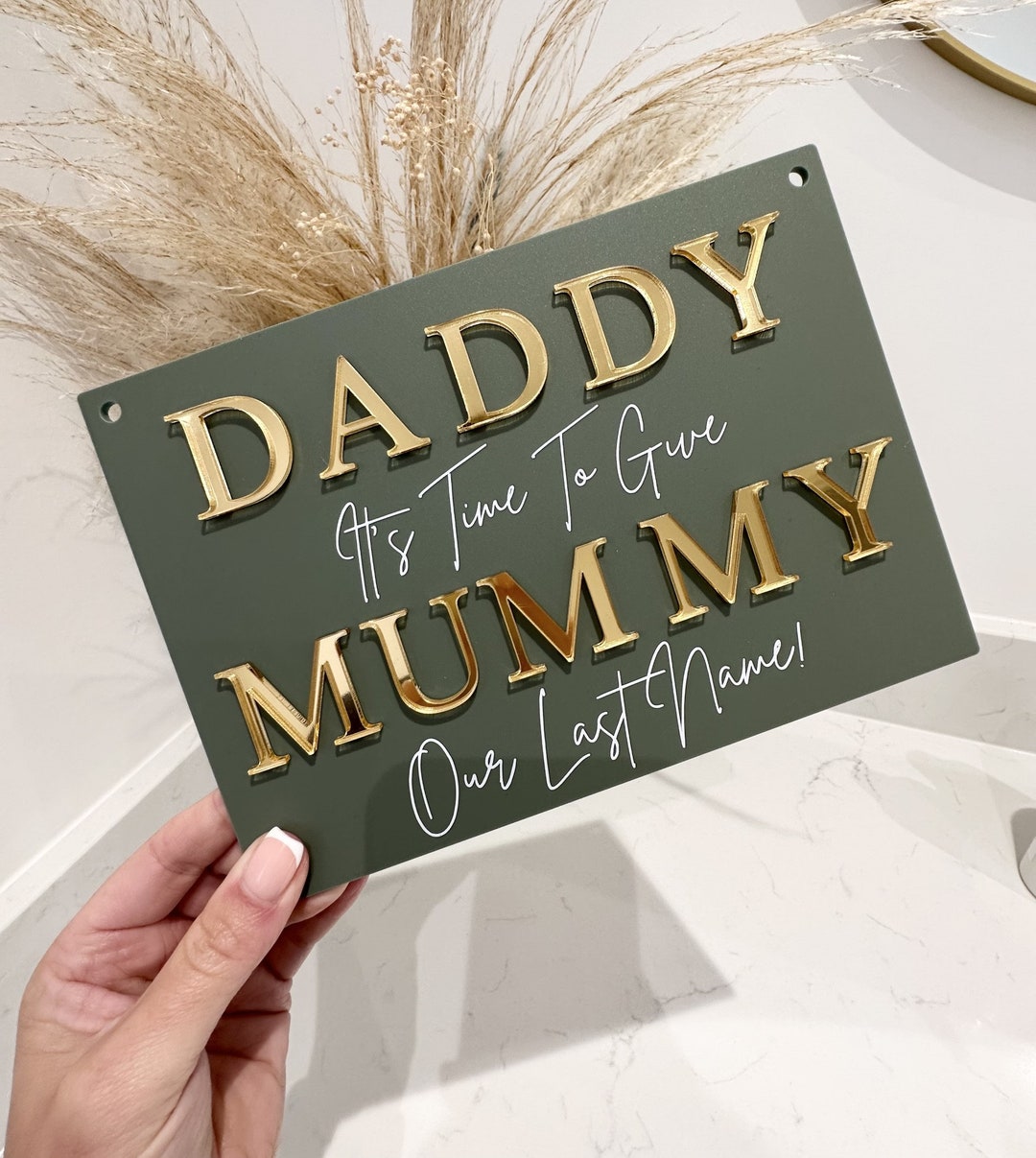 Wedding Sign Acrylic Wedding Sign Acrylic Daddy Time to Marry Mummy ...