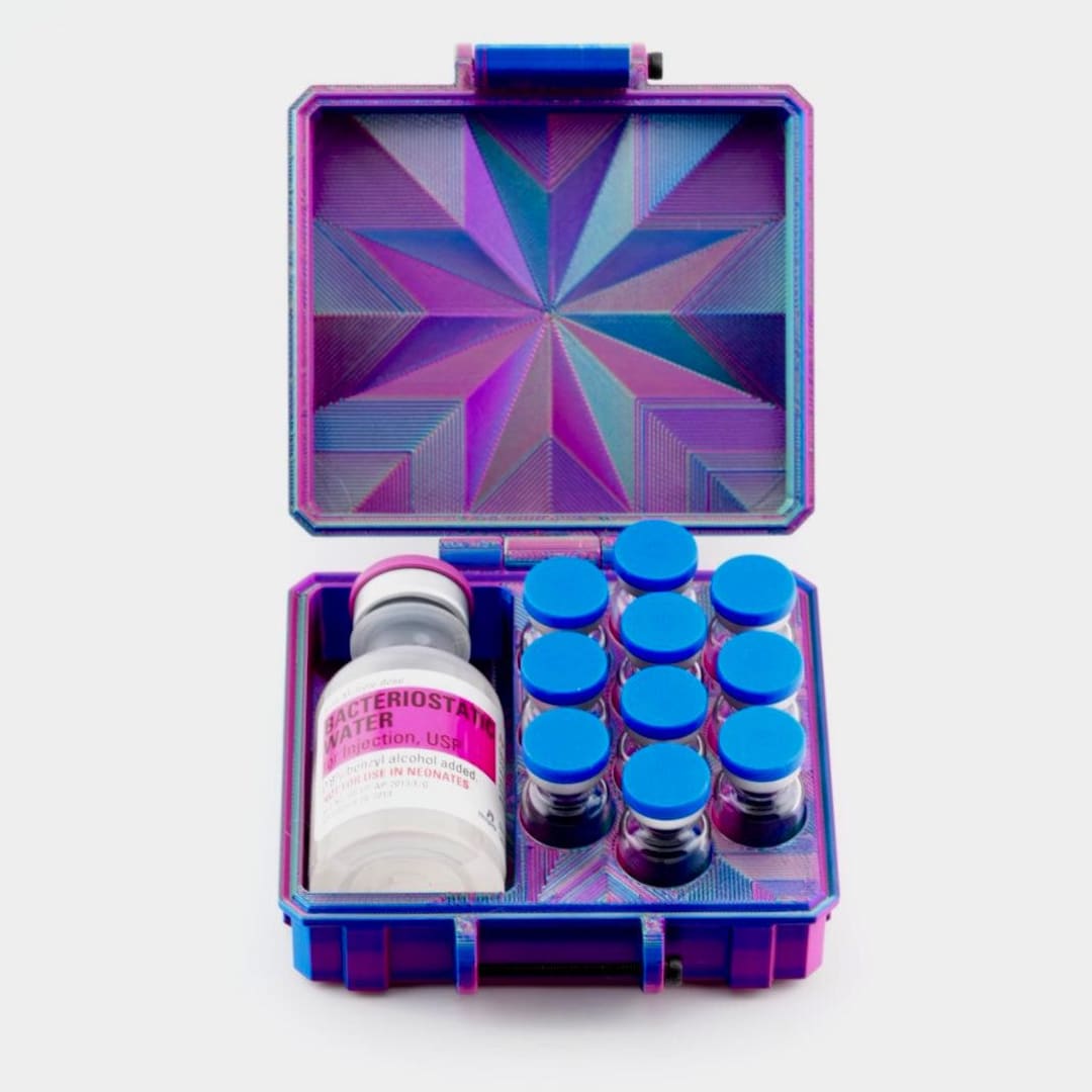 Mixed Vial Case | 10-slot 3 Ml Vial Case & 1 BAC Slot | Organizer for ...
