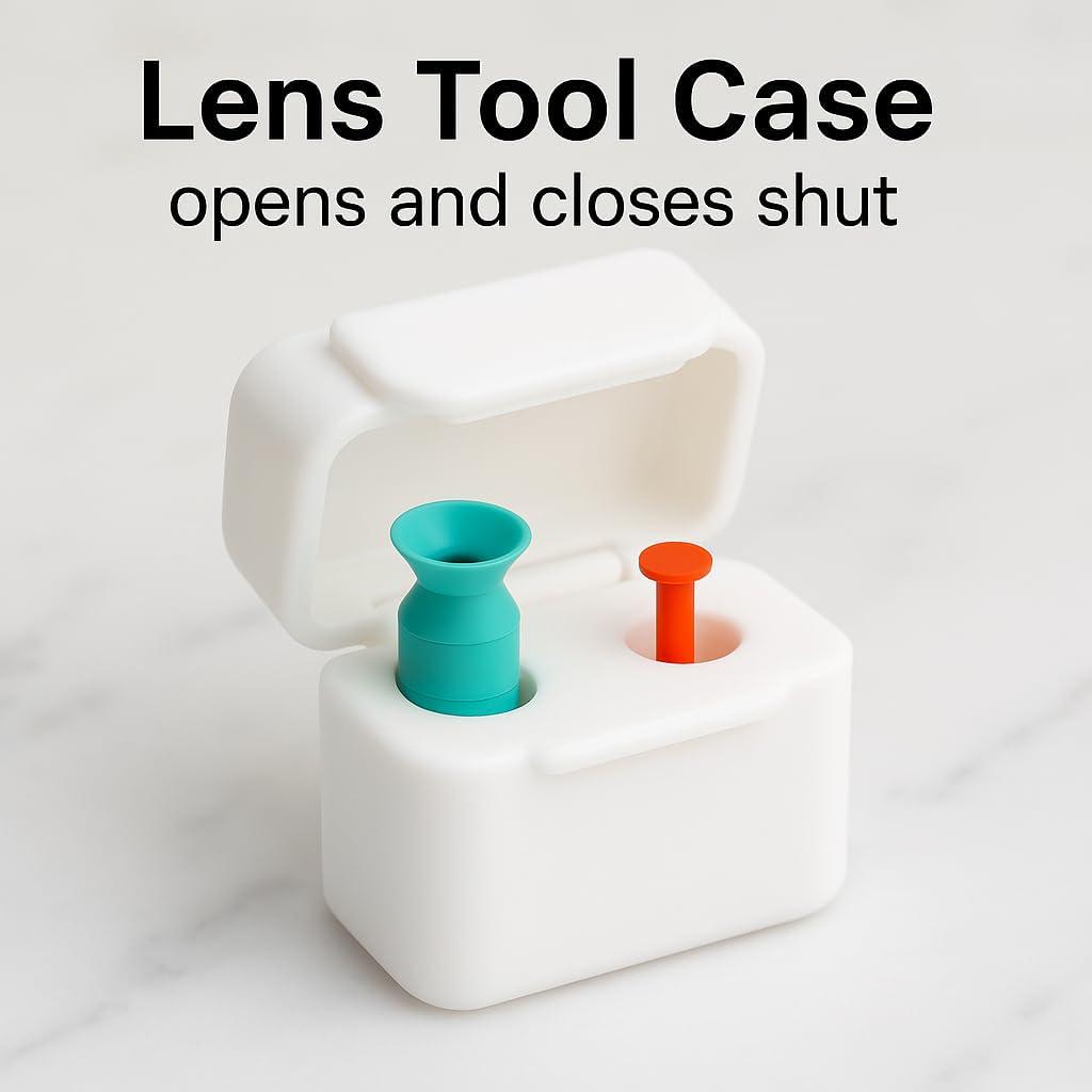 2 Pack - Scleral Lens Tool Organizer Case | Travel Station for Daily ...