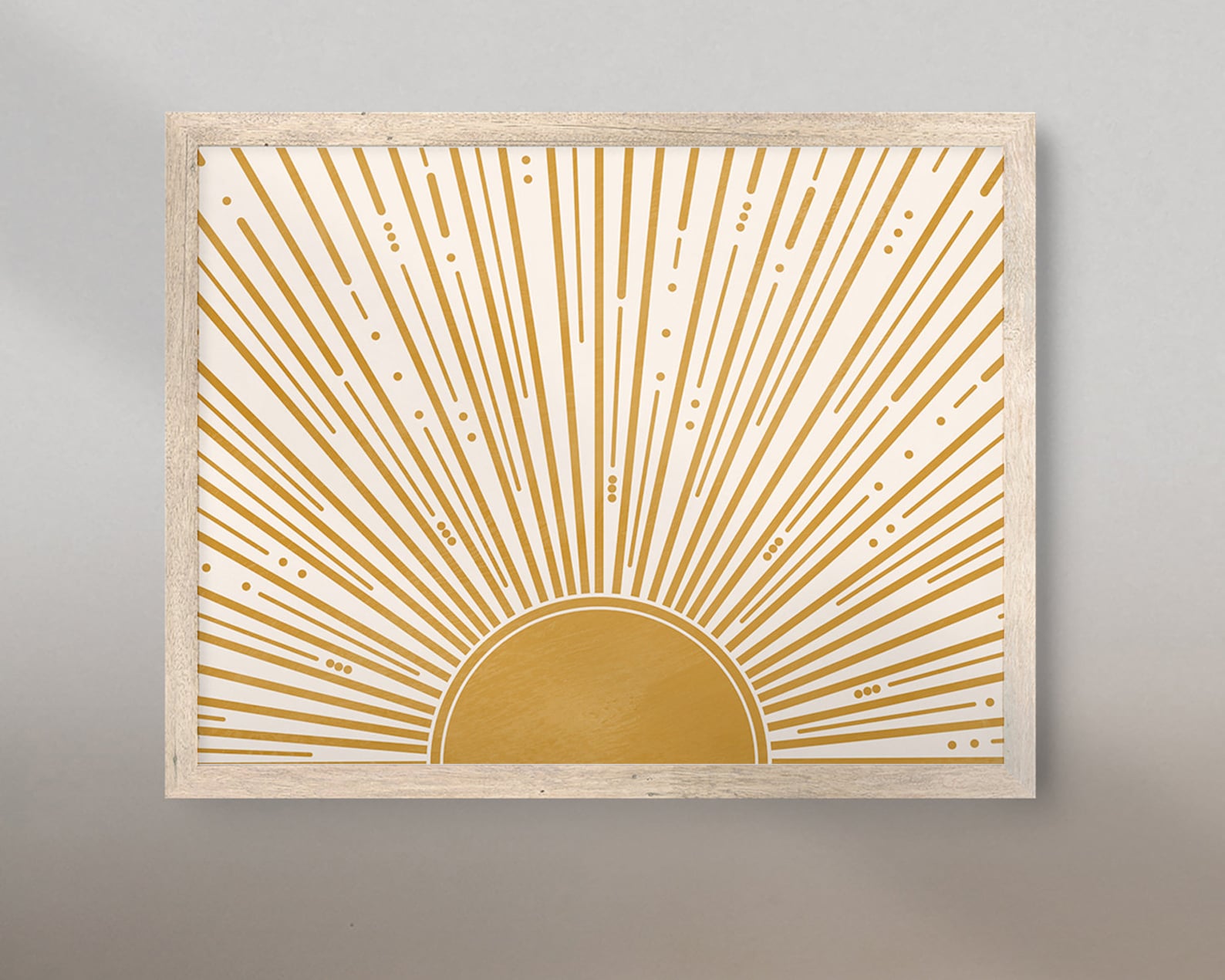 Printable Art, Yellow Sun Print, Mustard Yellow Boho Sun Print ...