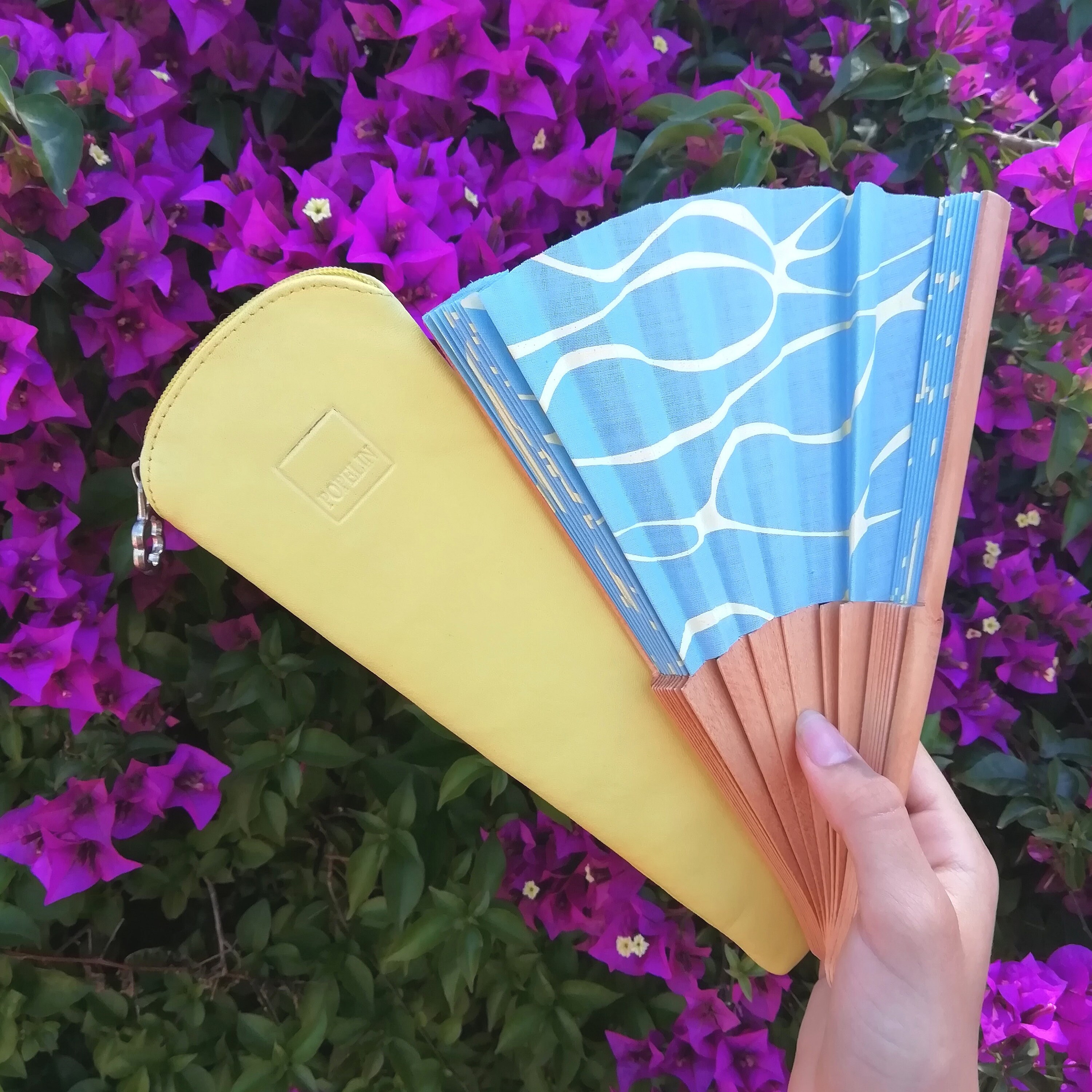 Hand Fan , Aqua , Handmade , Fashion Accessory , Design , Gift for ...