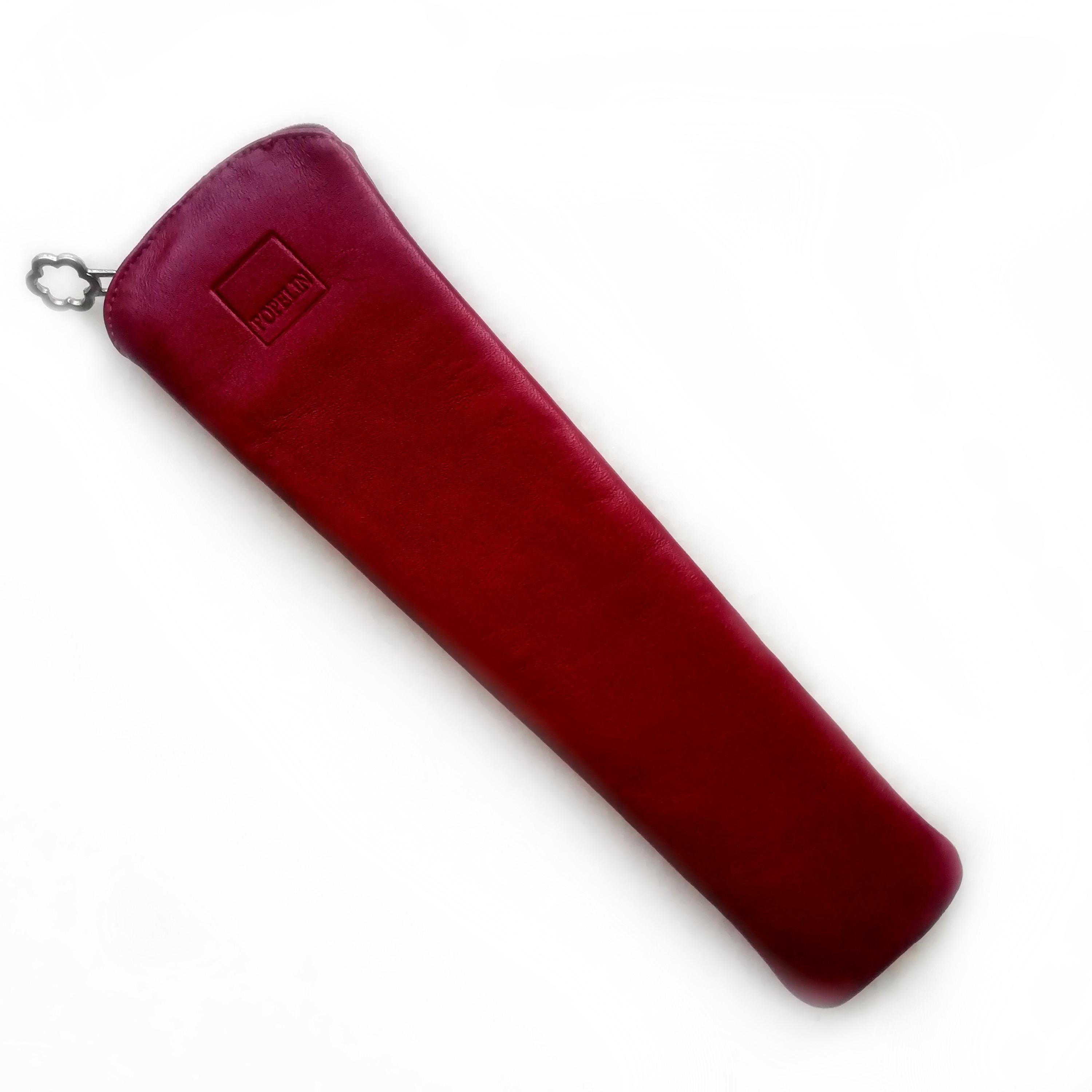 Hand Fan Case , Fan Leather Case , Red Colors , Design , Gift for Women ...