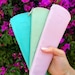 Hand Fan Leather Case Light Turquoise Fashion Accessory - Etsy