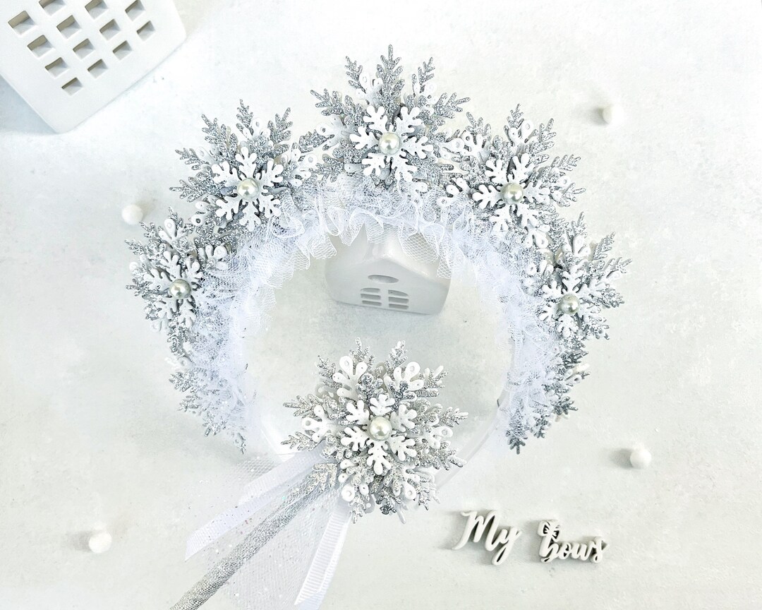 Snowflake Crown, Snowflake Headband, Sparkling Snowflakes, Christmas ...