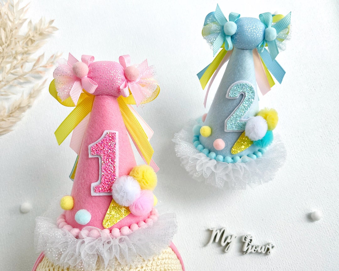 Baby Birthday Hat, 1st Birthday Crown, 1st Birthday Bows, Birthday ...