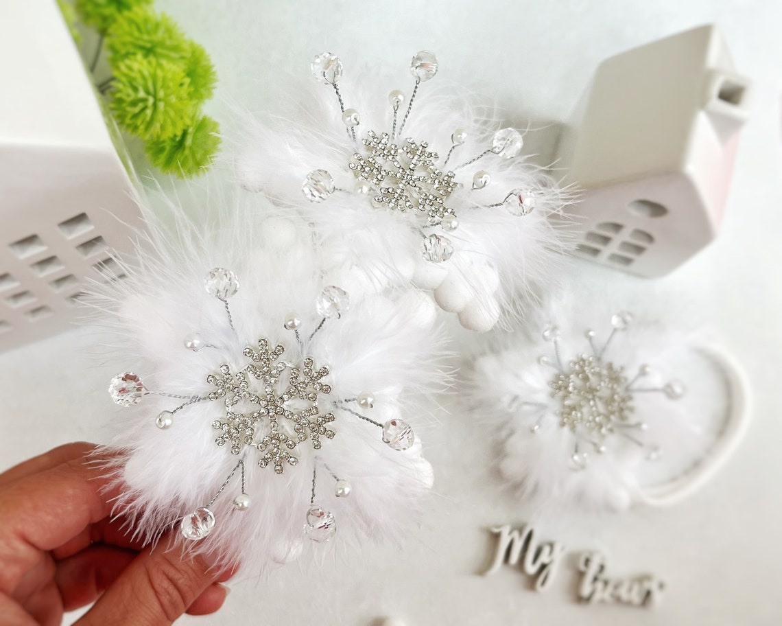 Snowflake Crown Snowflake Headband Sparkling Snowflakes - Etsy