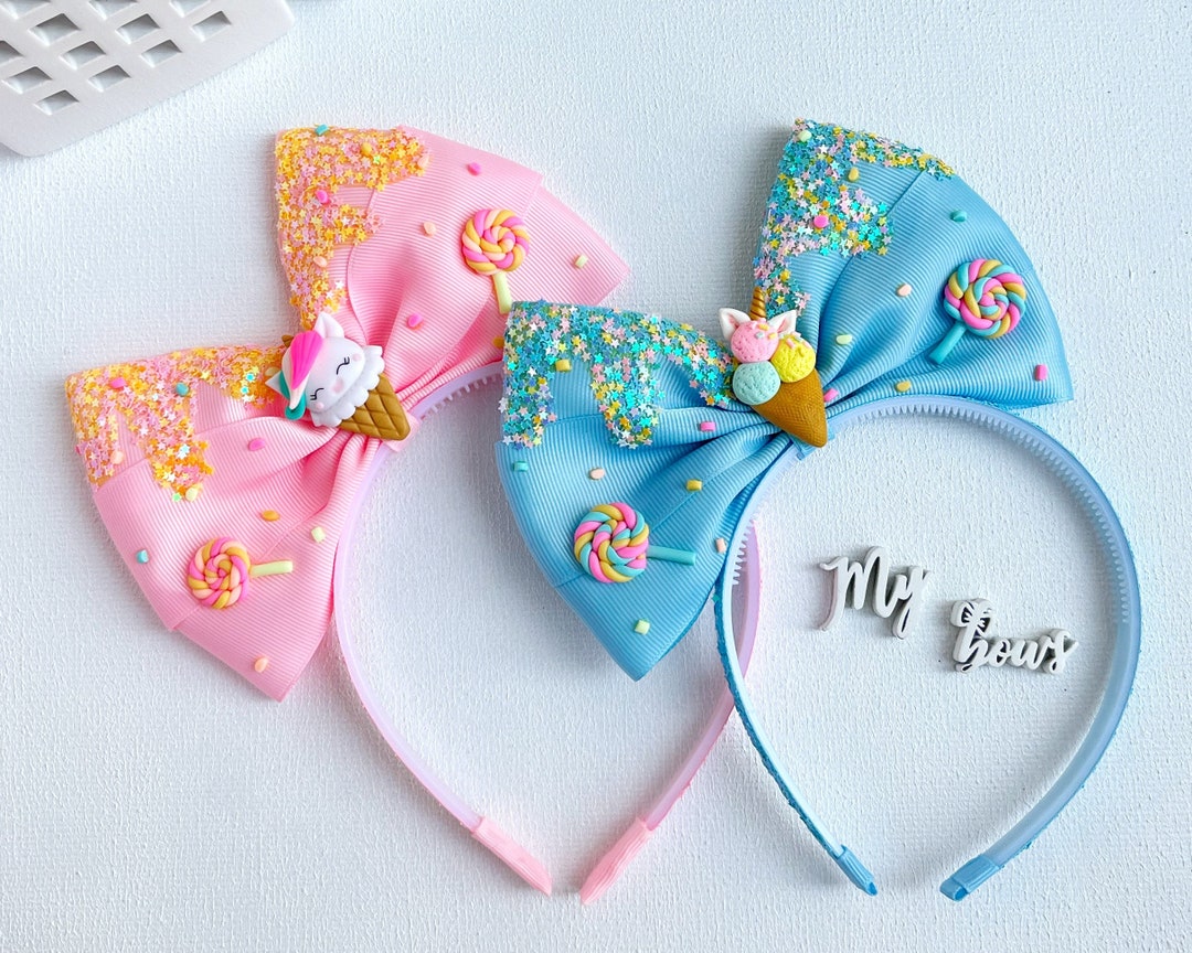Christmas Candy Headband, Candy Birthday Outfit, Ice Cream Bow, Candy ...