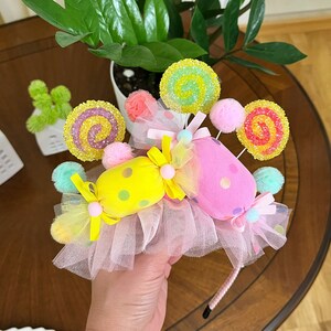 Candy Headband: Candy Lollipop Headpiece , Candy Birthday Party - Etsy
