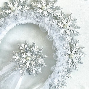 Snowflake Crown, Snowflake Headband, Sparkling Snowflakes, Christmas ...