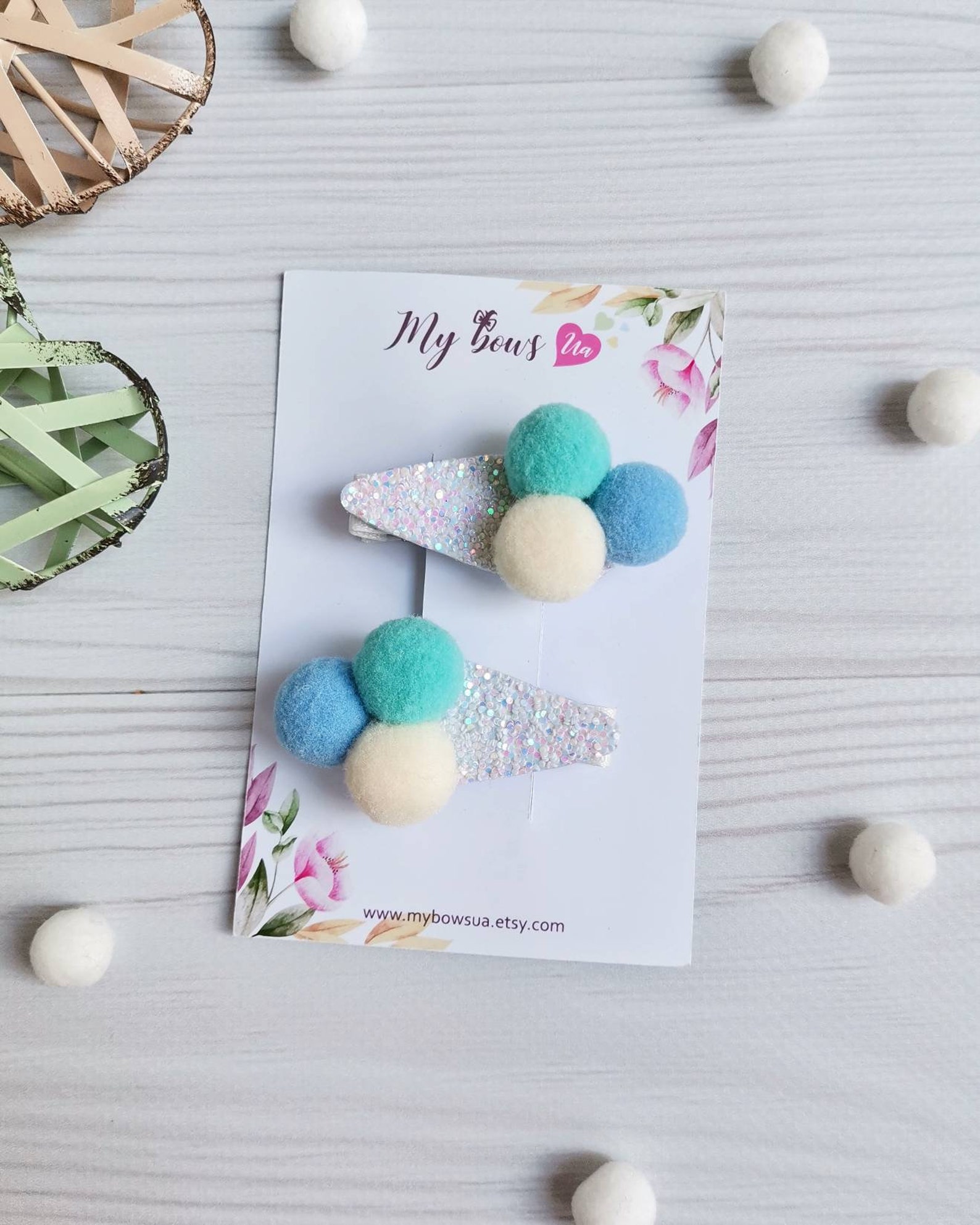 Set of 2 Ice Cream Hair Clips Christmas Gift Hair Clip With - Etsy