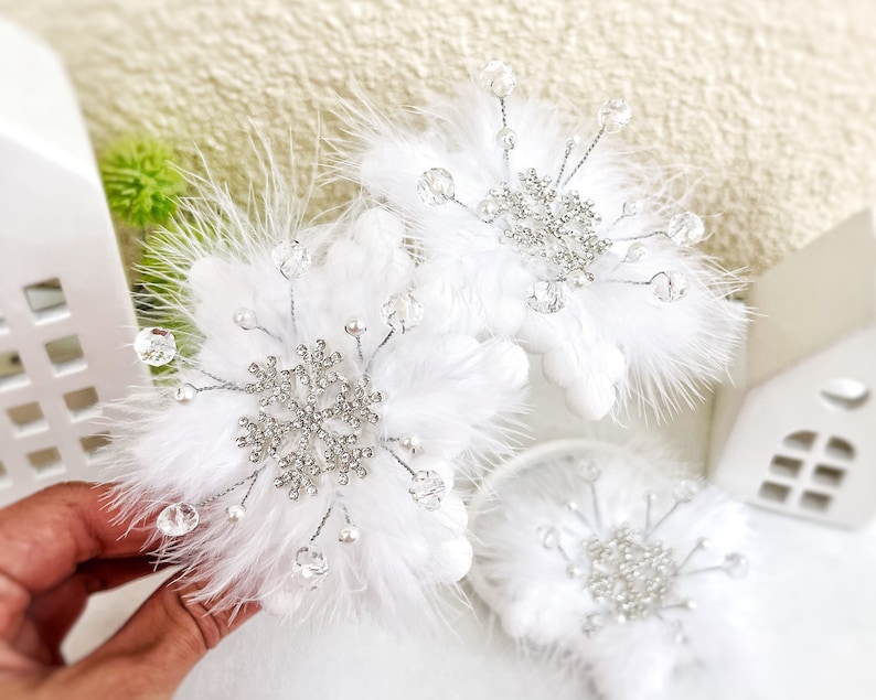 Snowflake Crown Snowflake Headband Sparkling Snowflakes - Etsy