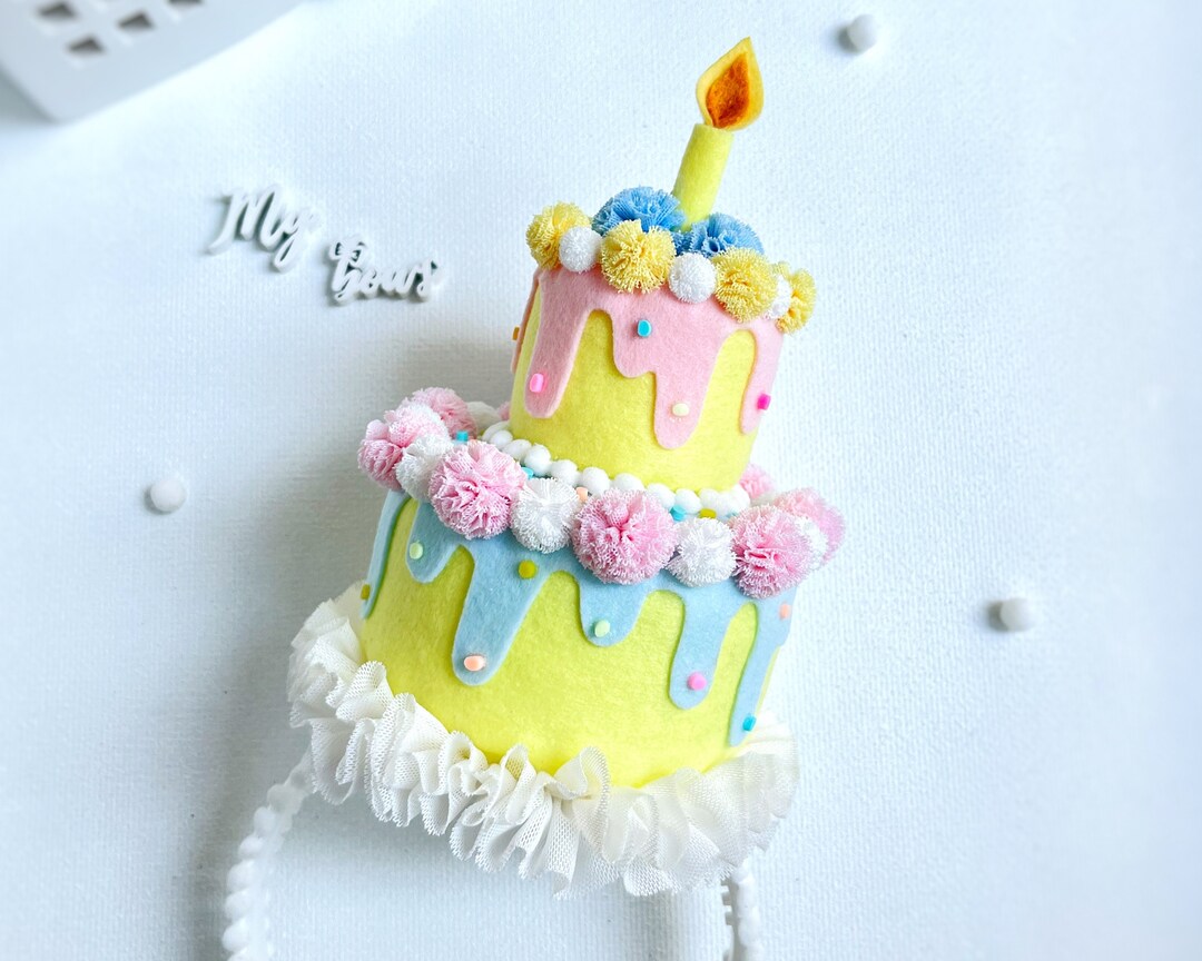 Felt Cake Birthday Headband: Candy Party Hat Crown - Etsy