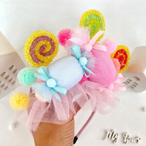 Candy Headband: Candy Lollipop Headpiece , Candy Birthday Party - Etsy