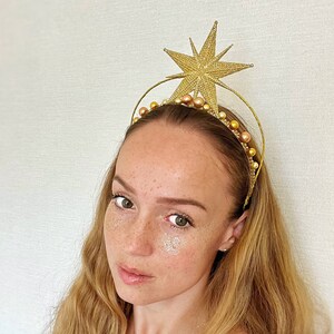 Gold Star Headband Christmas Headband Star Crown Star - Etsy