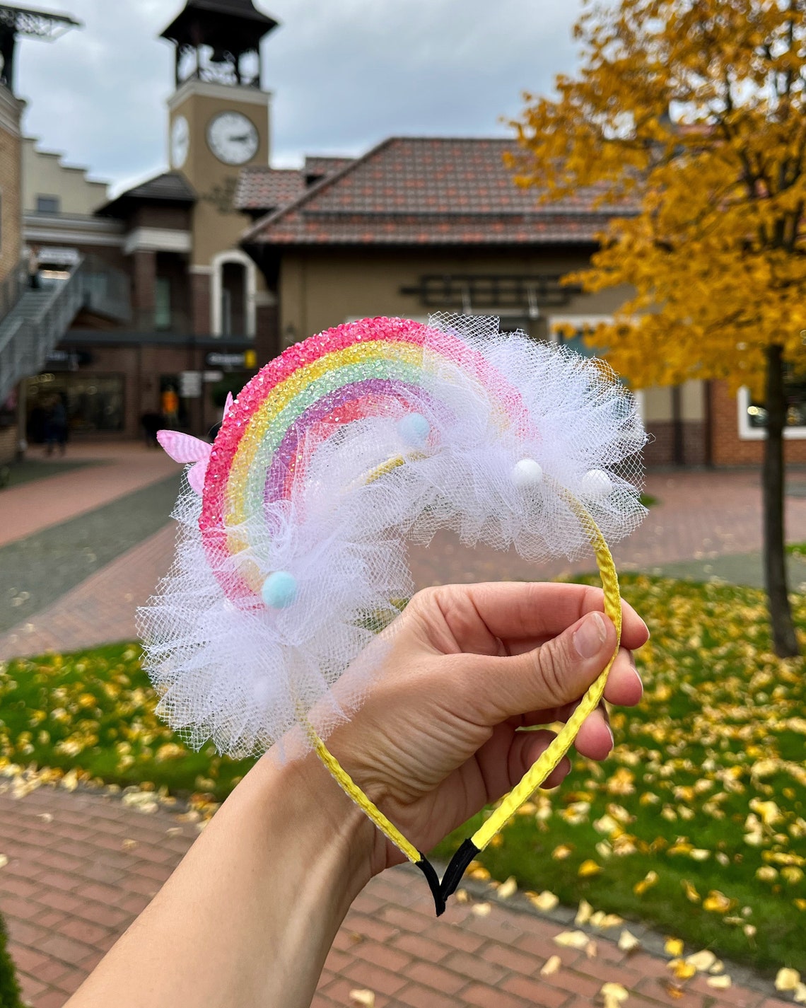 Rainbow Girl Headband Toddler Birthday Headband Rainbow - Etsy