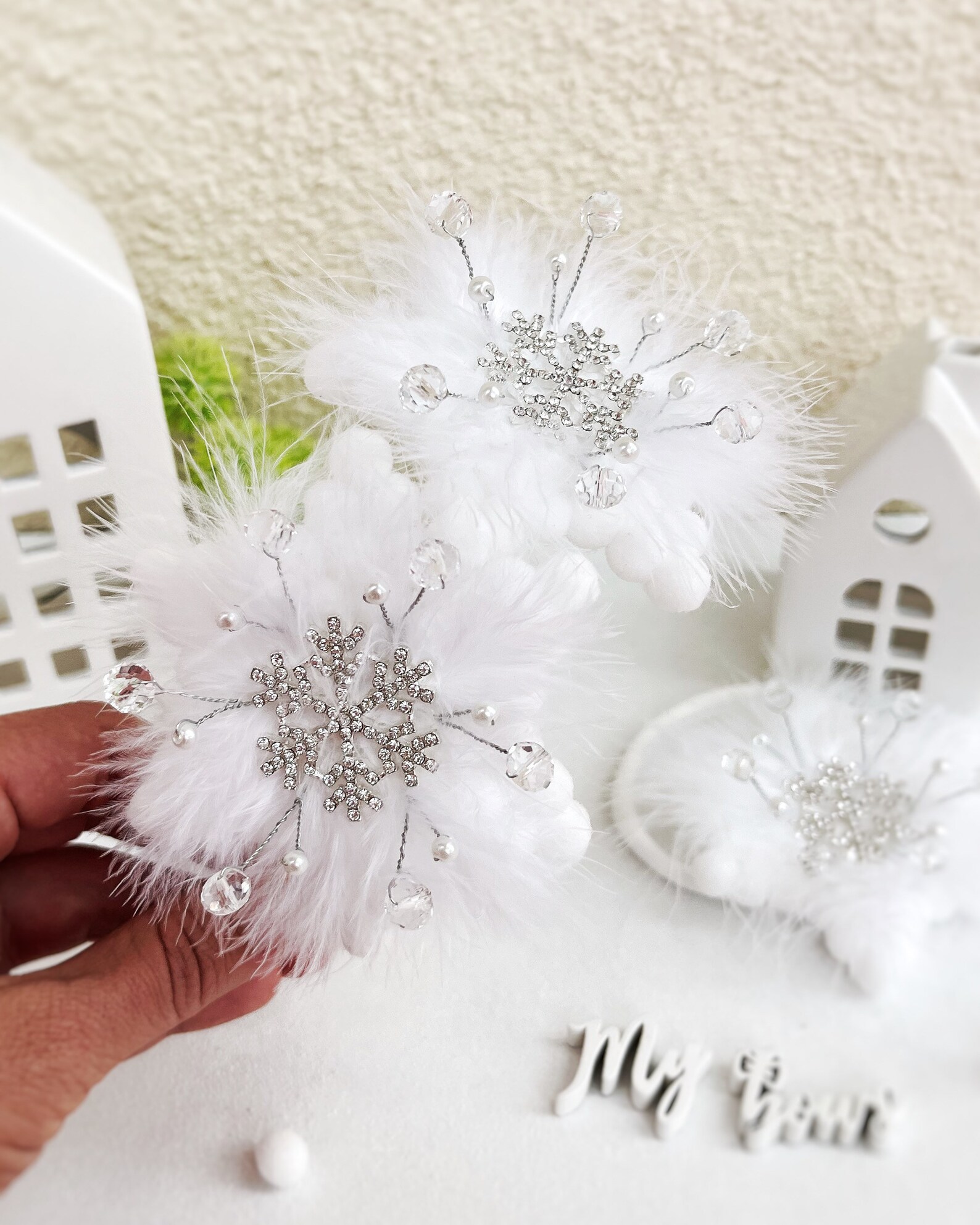 Snowflake Crown Snowflake Headband Sparkling Snowflakes - Etsy