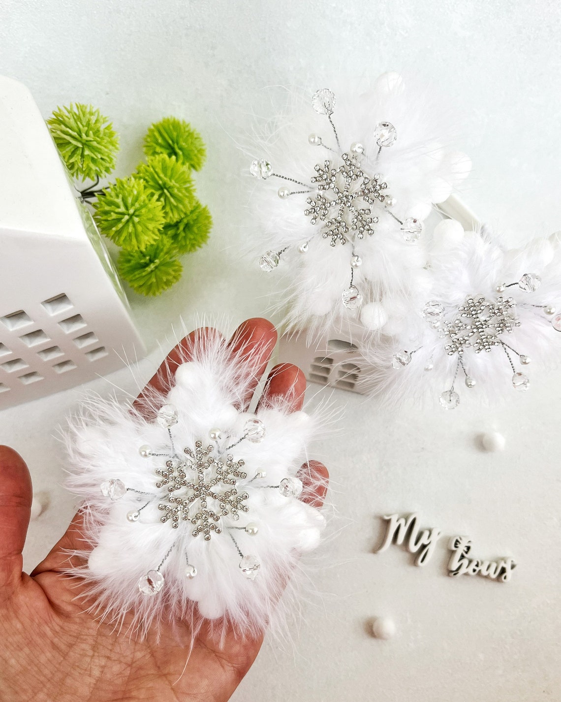 Snowflake Crown Snowflake Headband Sparkling Snowflakes - Etsy