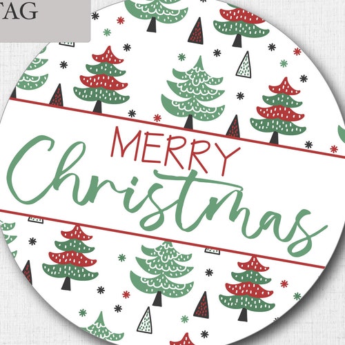 Instant Download Paint Your Own Christmas Cookie Bag Topper | Etsy