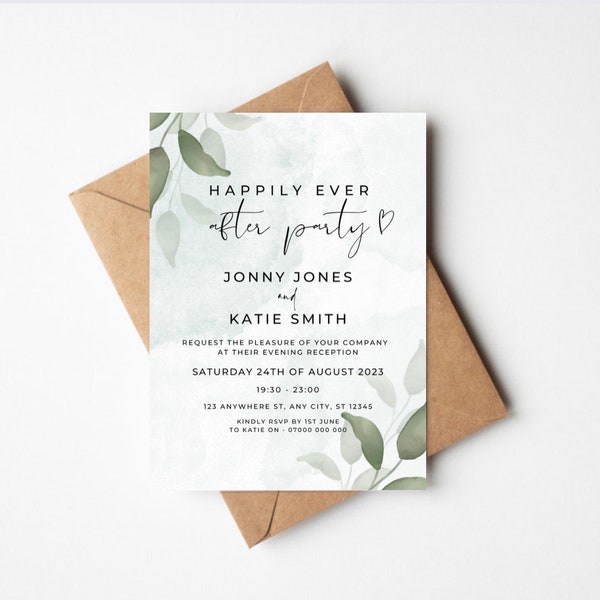 Evening Invite - Etsy UK