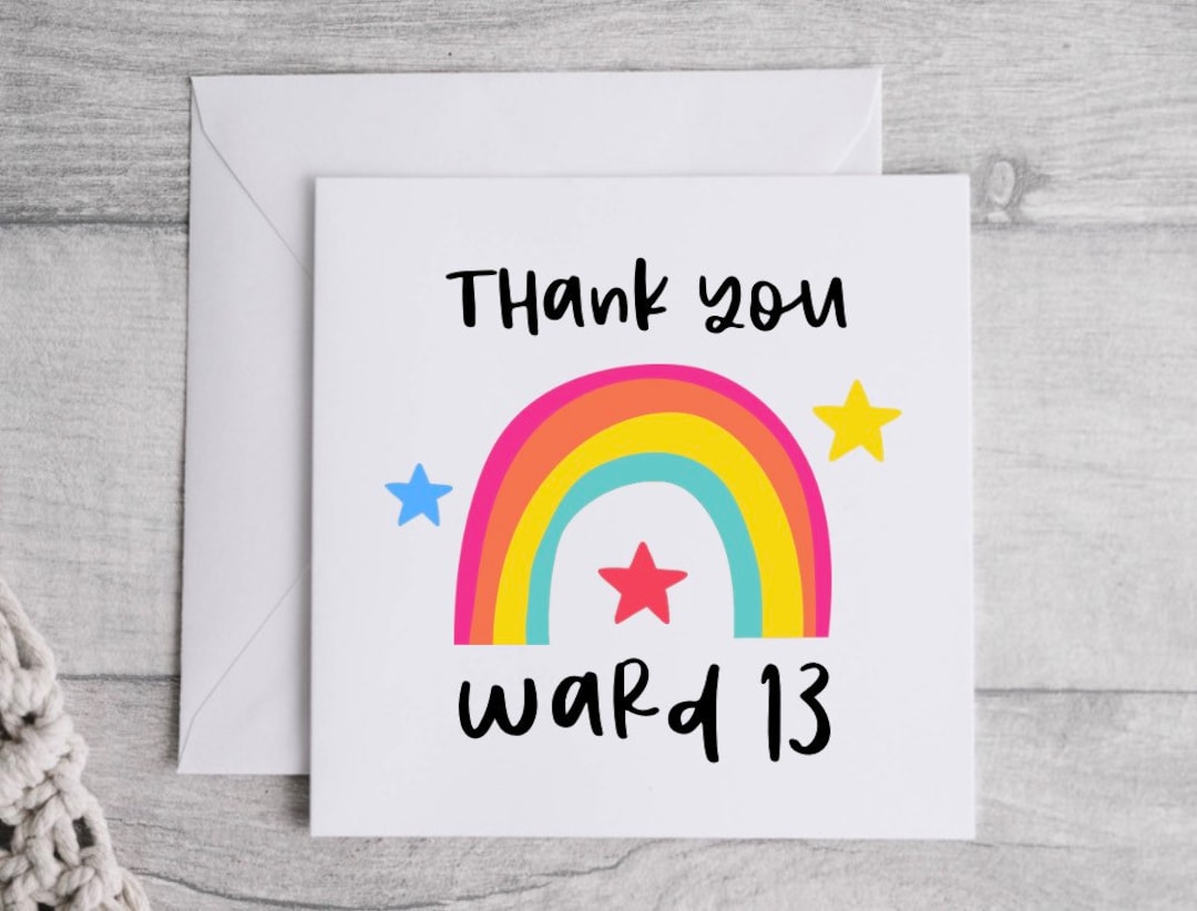 Thank You Ward Card / Hospital Ward Card / Mentor Card / Work - Etsy